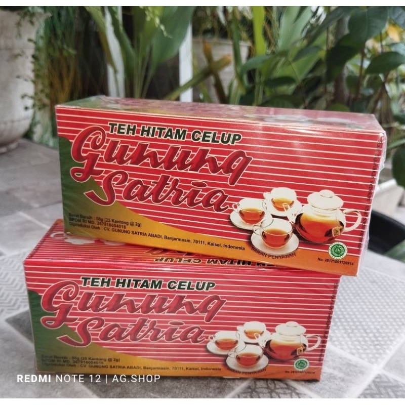 Jual Teh Hitam Gunung Satria Celup 50gr | Shopee Indonesia