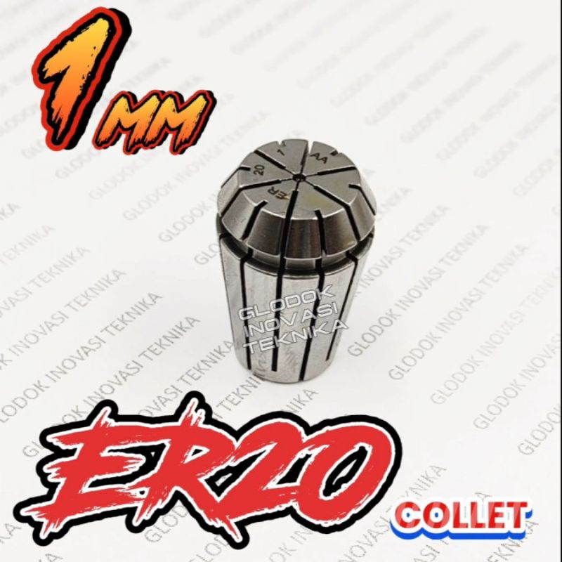 Jual Collet Colet Chuck ER20 ER 20 CNC Router bit Milling Arbor Mata ...