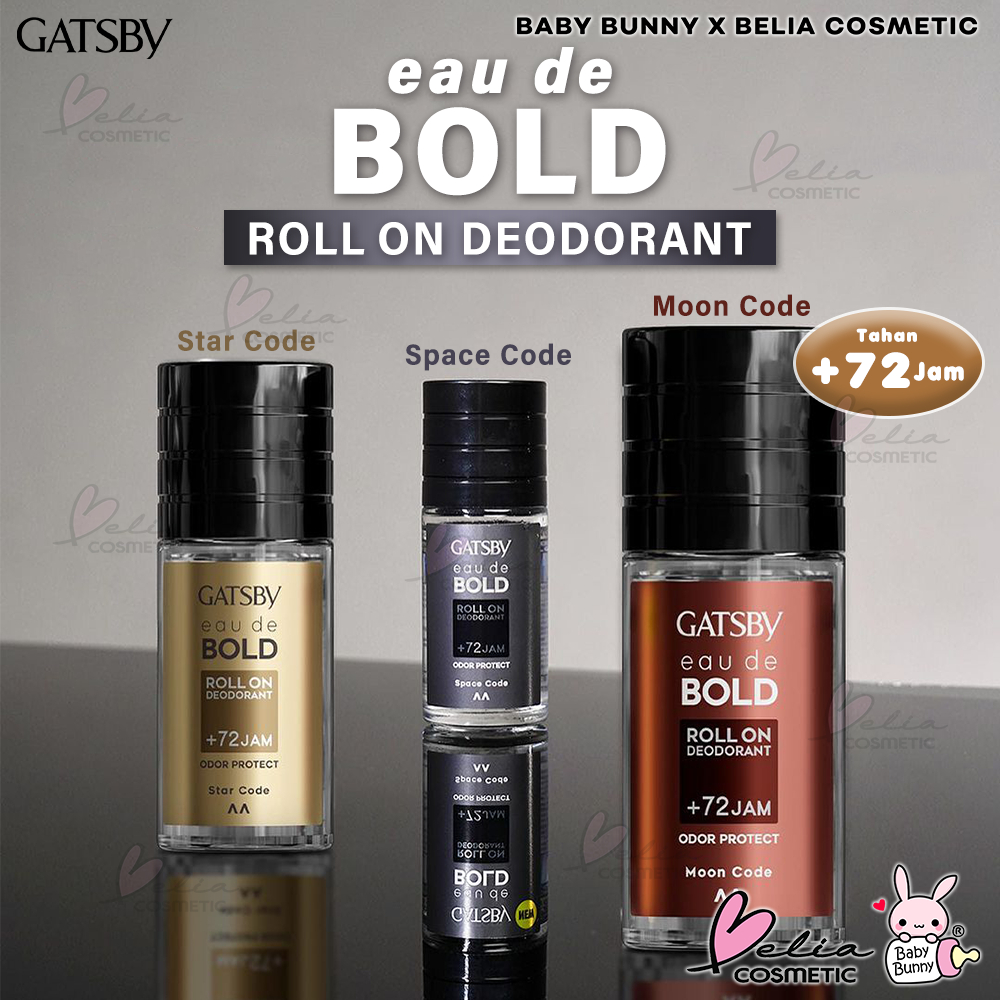 Jual BELIA GATSBY Eau De Bold Roll On Deodorant +72Jam | Anti Bacterial ...