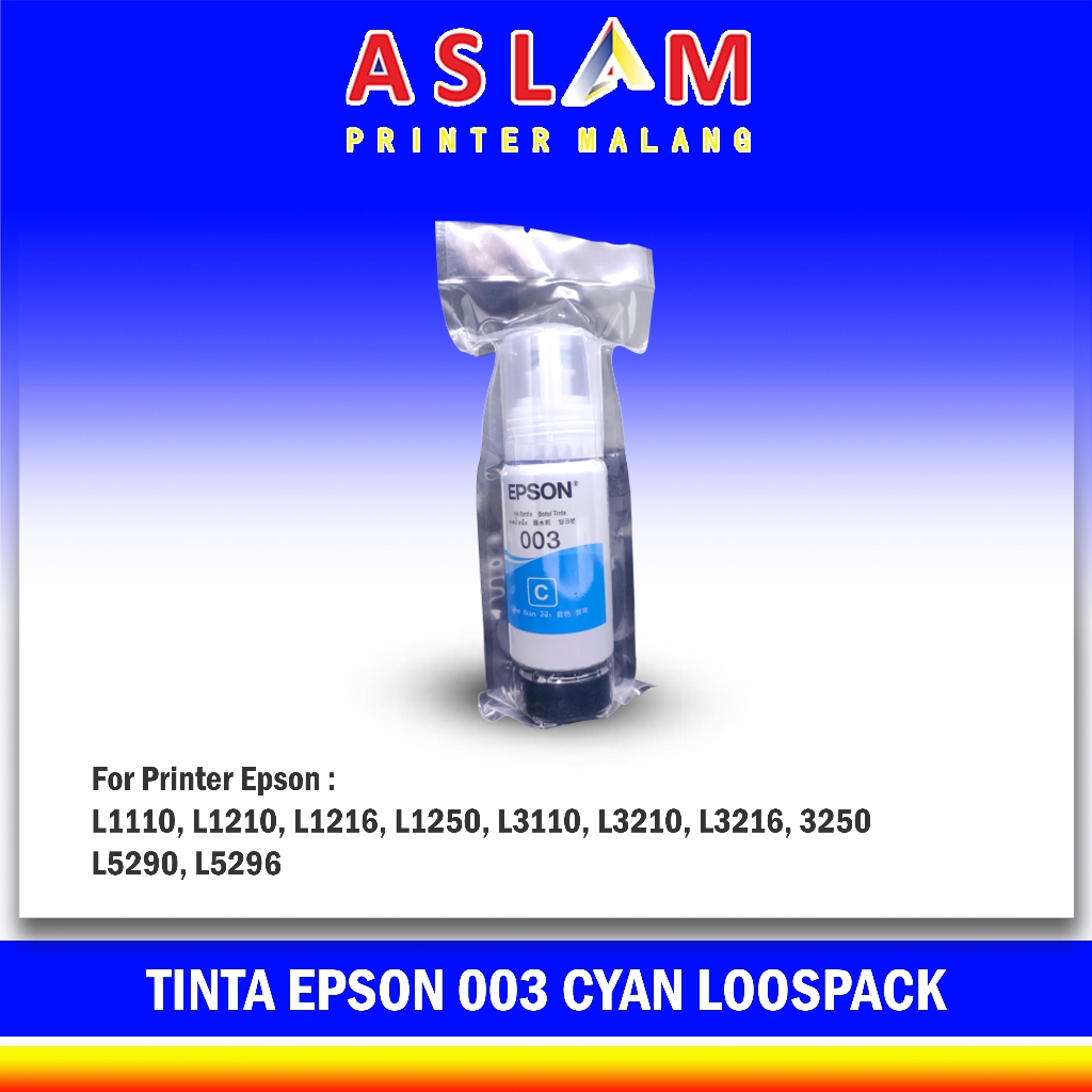 Jual Tinta Epson 003 Black Hitam Yellow Kuning Cyan Biru Magenta Merah ...