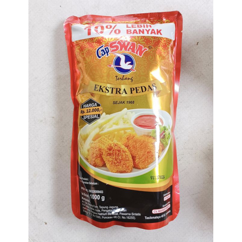 Jual Saos Swan Premium Extra Pedas 1100g | Shopee Indonesia