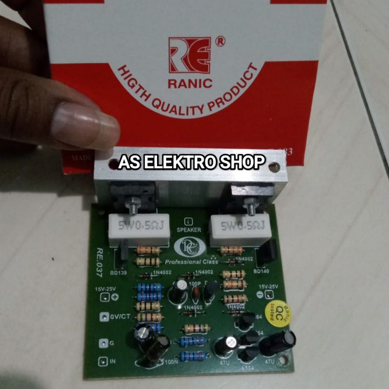 Jual KIT POWER AMPLI MONO OCL 150W PLUS TR FINAL AMPLIFIER 150 WAT TYPE ...