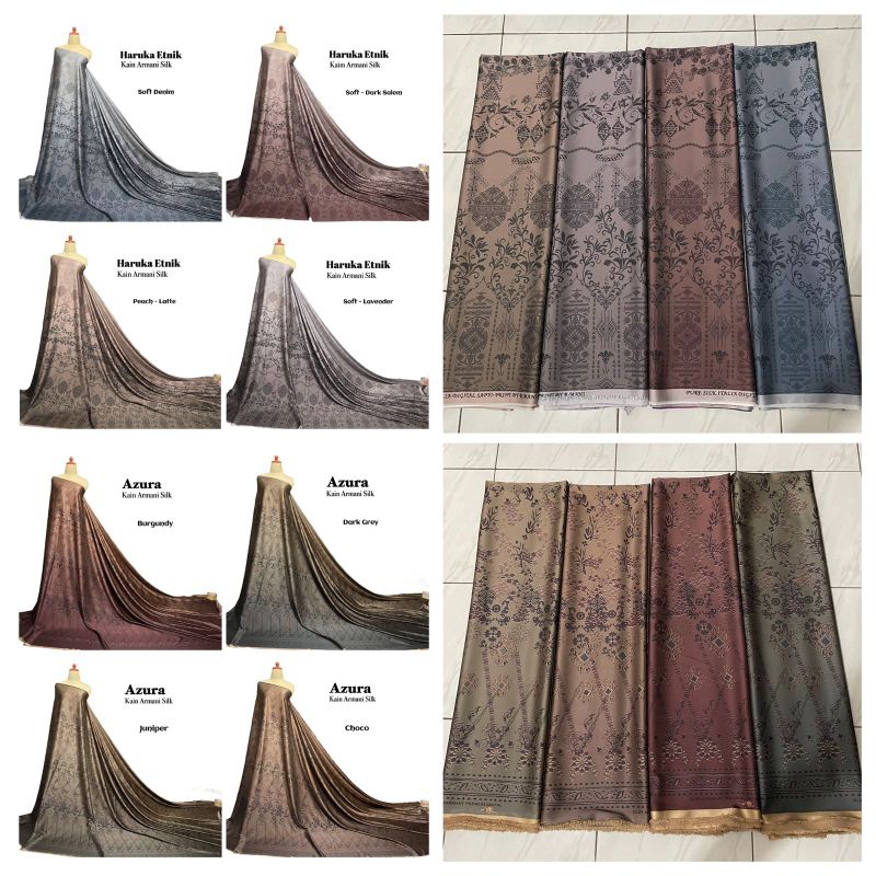 Jual bahan kain Armani silk gradasi motif etnik/kain meteran/kain silk ... Jual bahan kain Armani silk gradasi motif etnik/kain meteran/kain silk ...