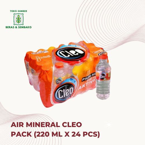 Jual Air mineral CLEO PACK (220 ml x 24 pcs) | Shopee Indonesia
