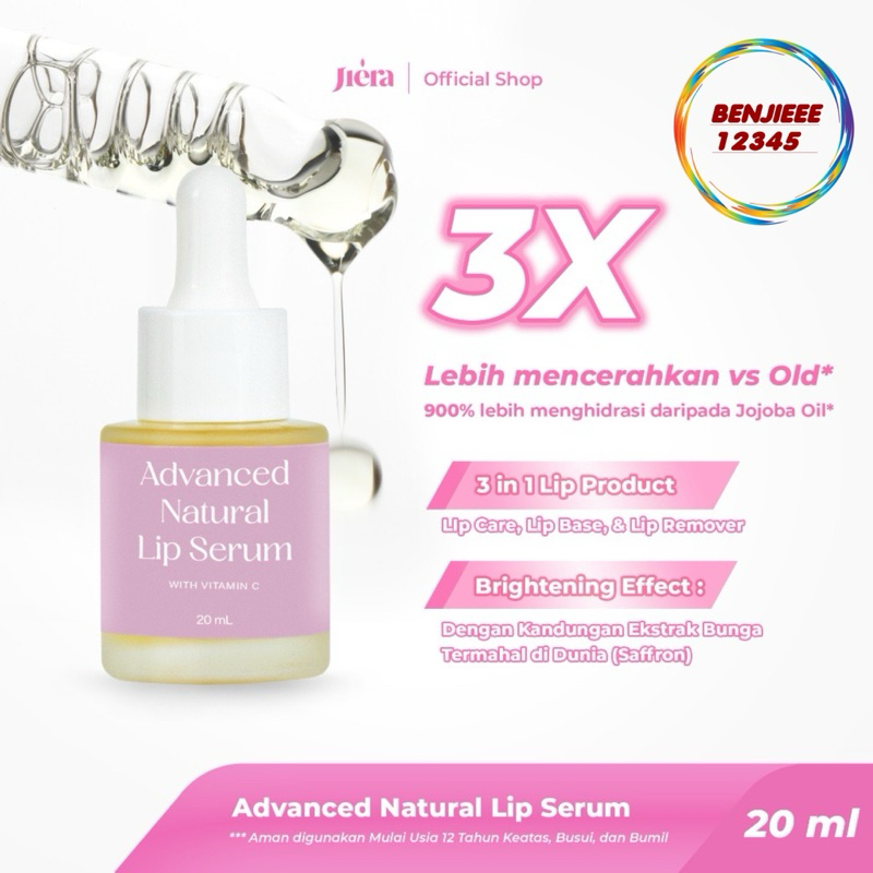 Jual JIERA Advanced Natural lip serum 20ml bibir jiera Jiera 20 ml lips ...