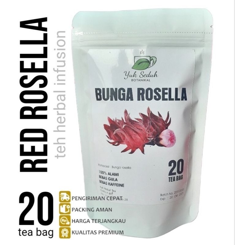 Jual ROSELLA TEA / TEH BUNGA ROSELLA teh herbal infusion | Shopee Indonesia