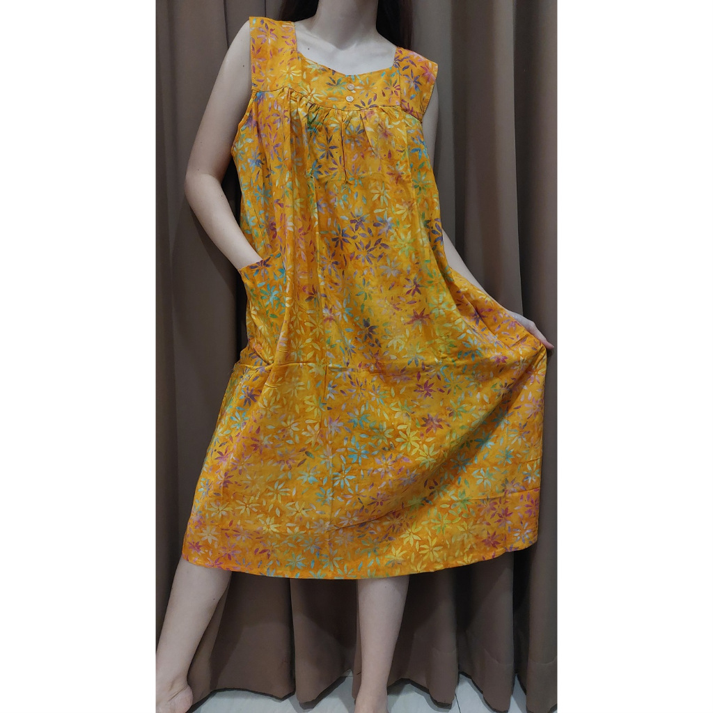 Jual Baju Tidur Batik Anita Daster Tanpa Lengan Size XL | Shopee Indonesia