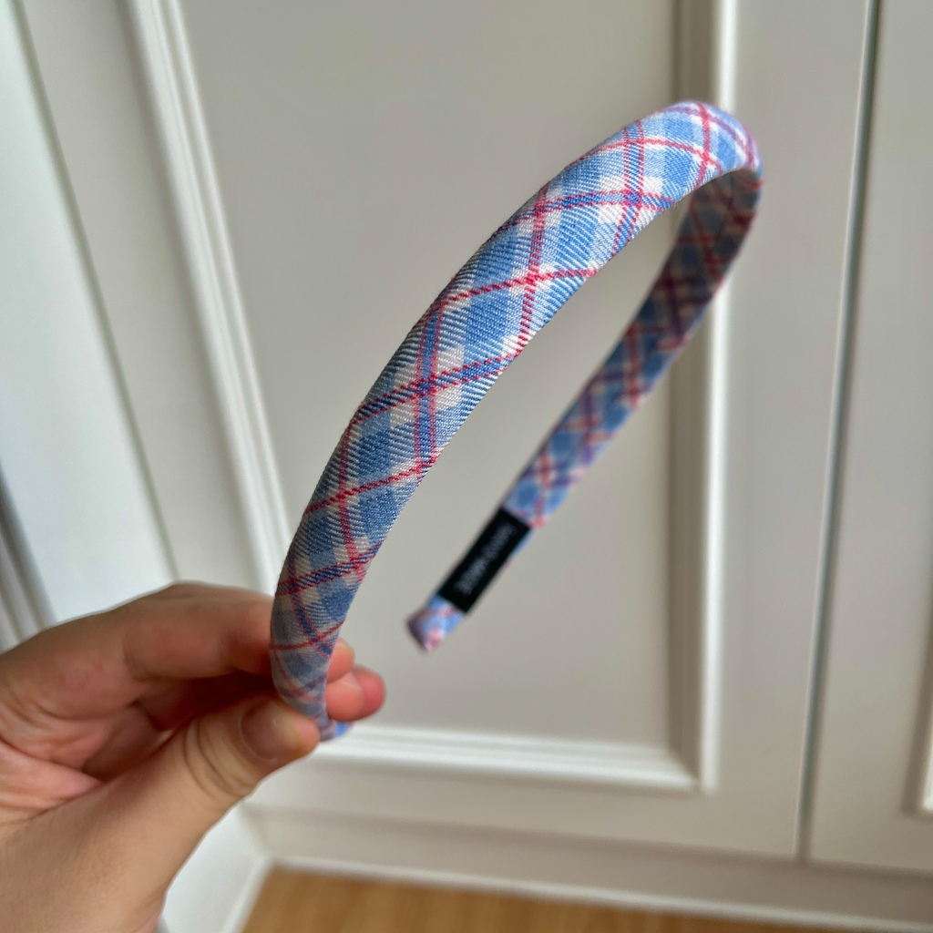 Jual Bando Kain Motif Gingham Bandana Cottagecore Vintage Fairy ...