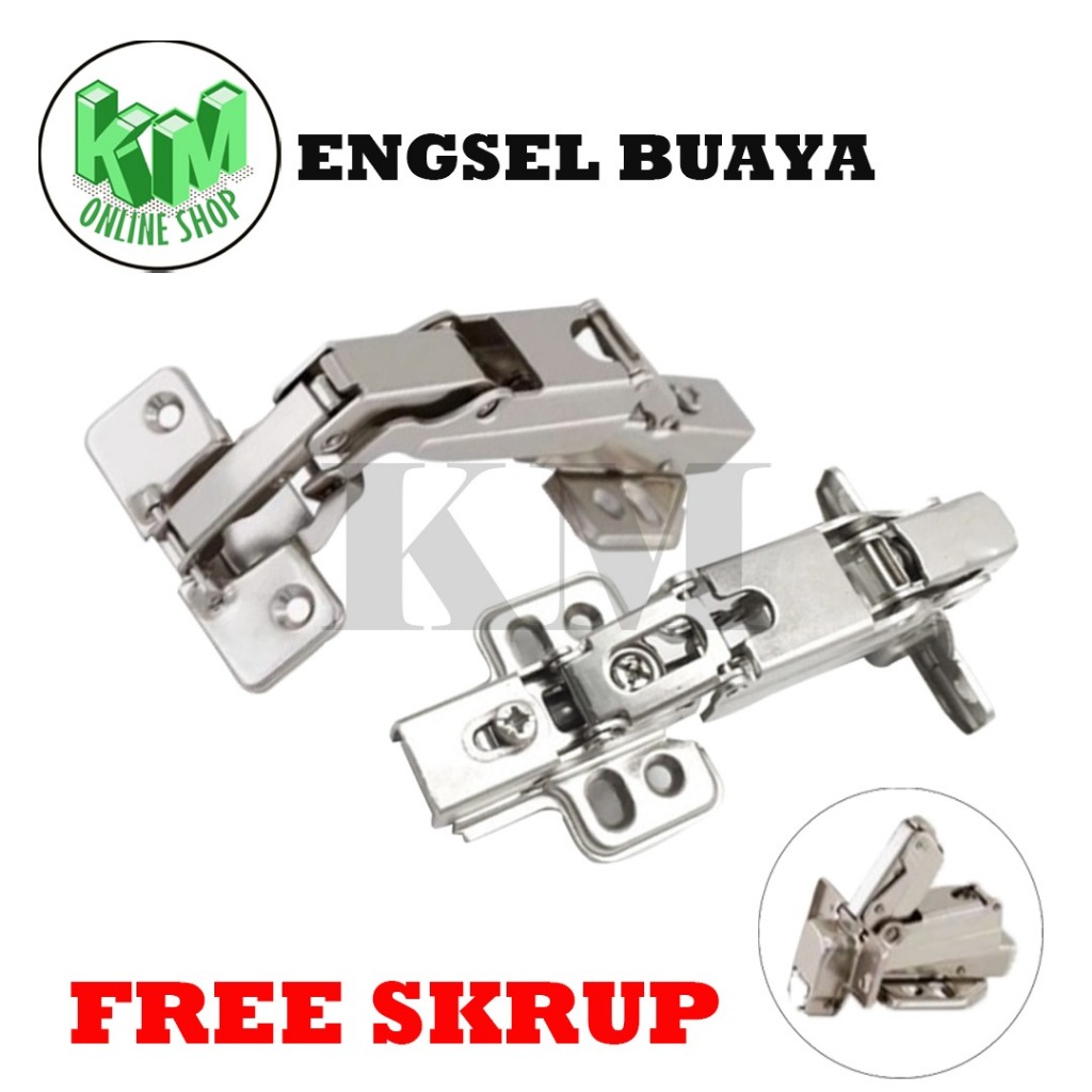 Jual Engsel Sendok Hidrolik Lemari Pintu LURUS 180 Derajat Slow Motion ...