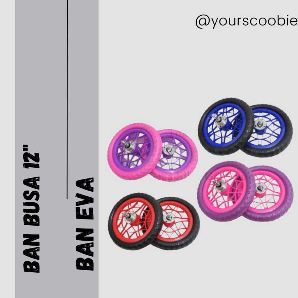 Jual velg sepeda 12 ban busa ban eva ban mati ban balance bike | Shopee ...