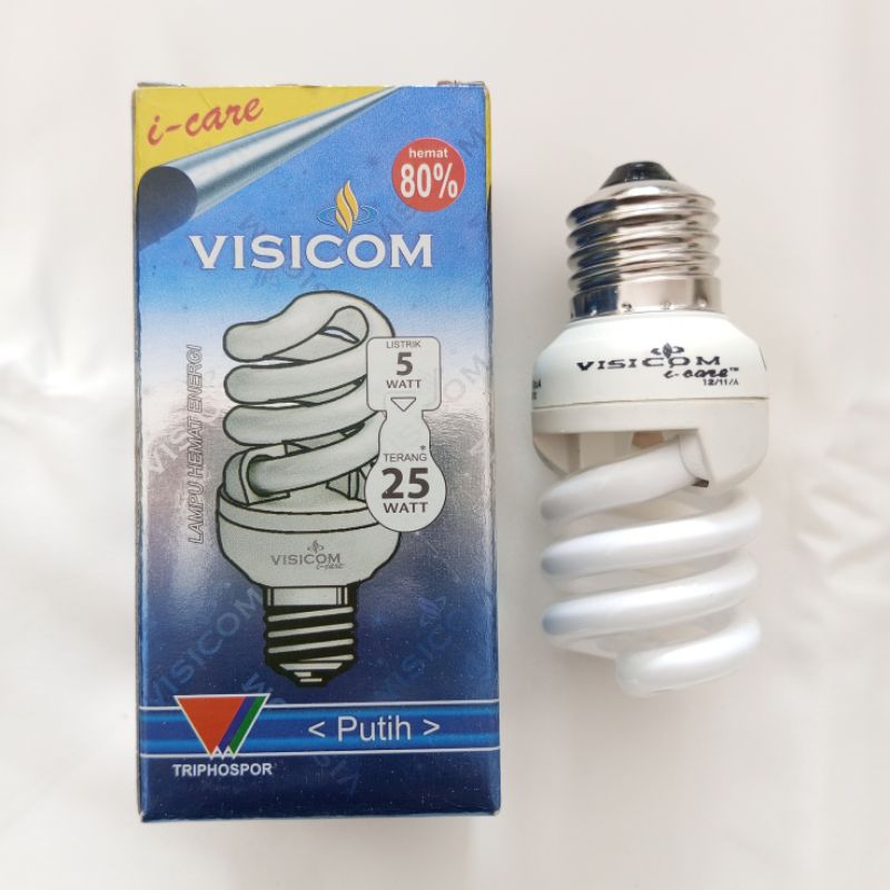 Jual Lampu Visicom Spiral 5 Watt | Shopee Indonesia