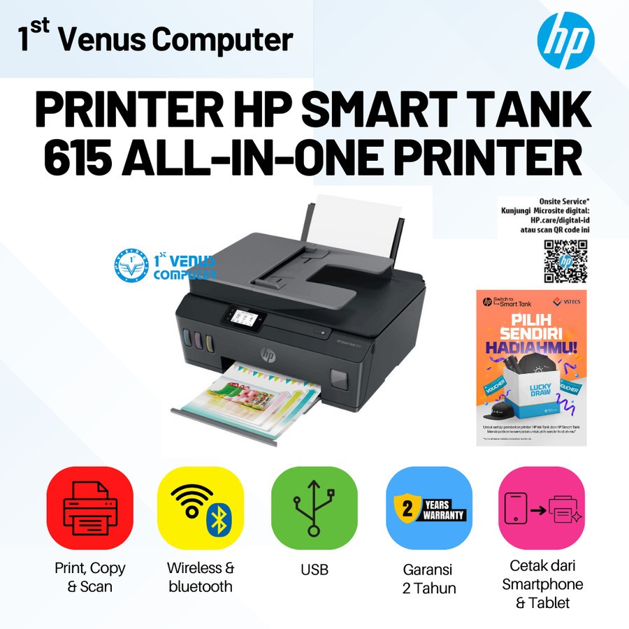 Jual PRINTER HP 615 SMART TANK WIRELESS ALL IN ONE / PRI02-HP | Shopee ...