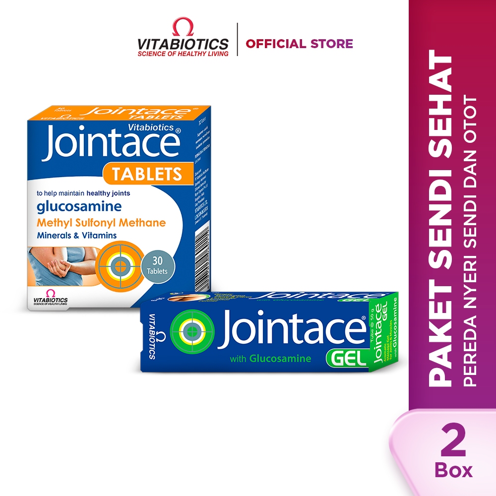 Jual Paket Sendi Kuat - Vitabiotics Jointace Gel 50gr + Jointace @30 ...