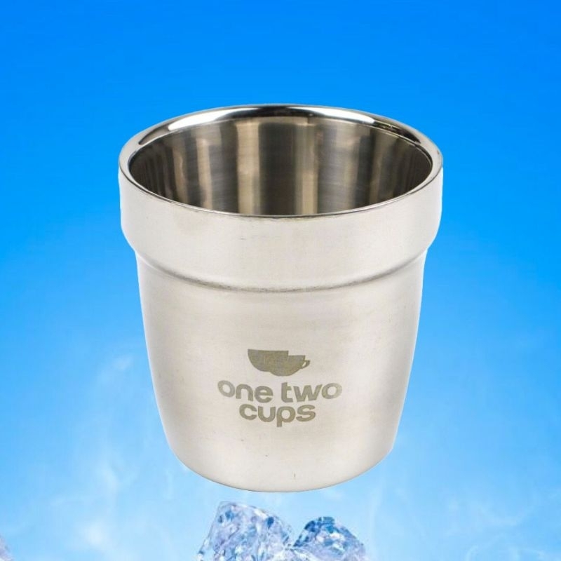 Jual ONE TWO CUPS Gelas Stainless Steel Drink Cup 180ml | Shopee Indonesia