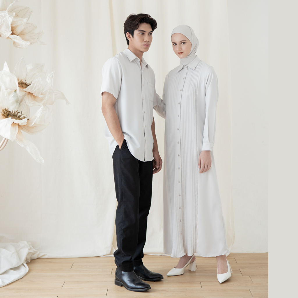 Jual Wijaya by Aska Label - Kemeja pria basic polos lengan pendek bahan soft katun flanel ...