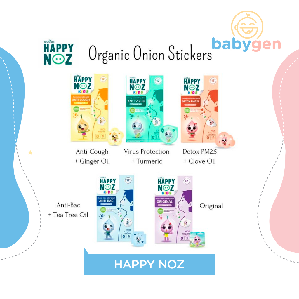 Jual Happy Noz Kids Adult Sticker Minyak Esensial Oil Herbal Organik ...