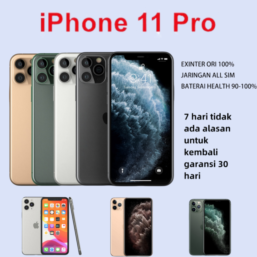 Jual APPLE iPhone 11 Pro 256GB 64GB GOOD CONDITIONS FULLSET 100% MULUS No Recond | Shopee Indonesia