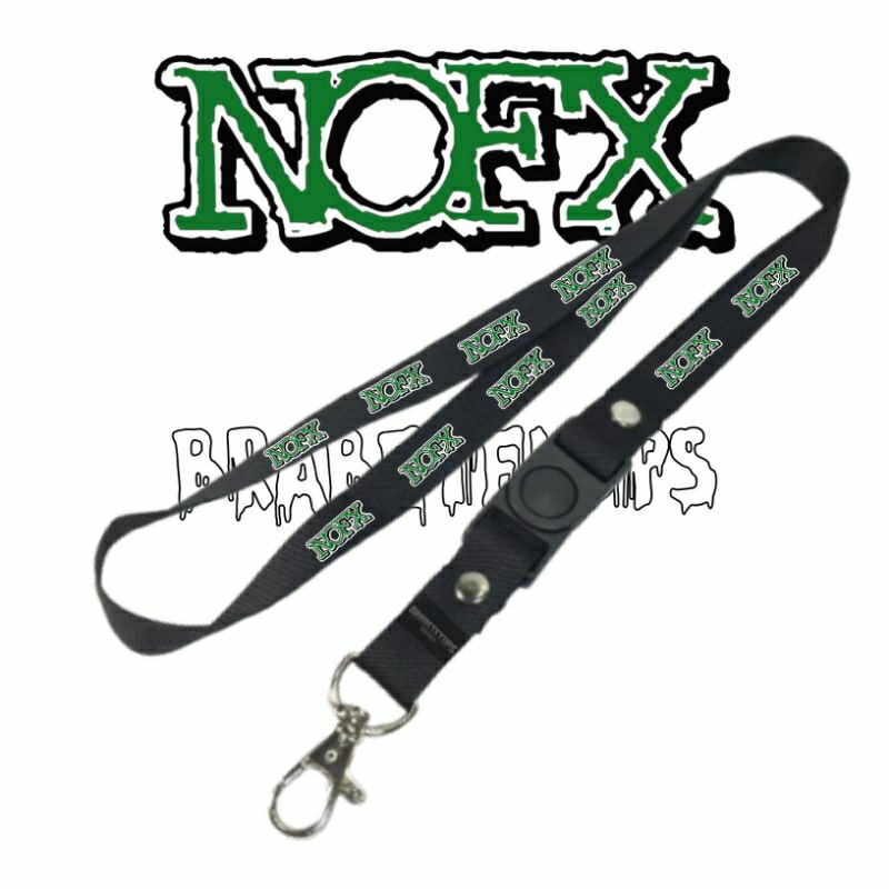 Jual LANYARD NOFX / TALI LANYARD BAND / GANTUNGAN HANDPHONE NAME TAG ...