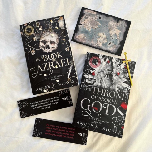 Jual The Book of Azrael and The Throne of Broken Gods by Amber Nicole ...