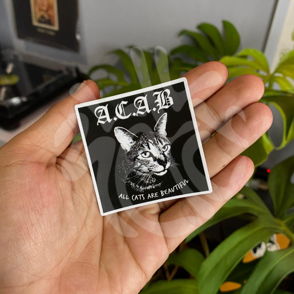 Jual stiker kucing / sticker aesthetic / sticker tumblr / stiker ...