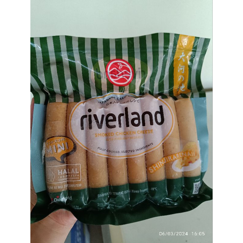 Jual RIVERLAND SMOKED CHICKEN CHEESE SAUSAGE MINI / SOSIS RIVERLAND ...