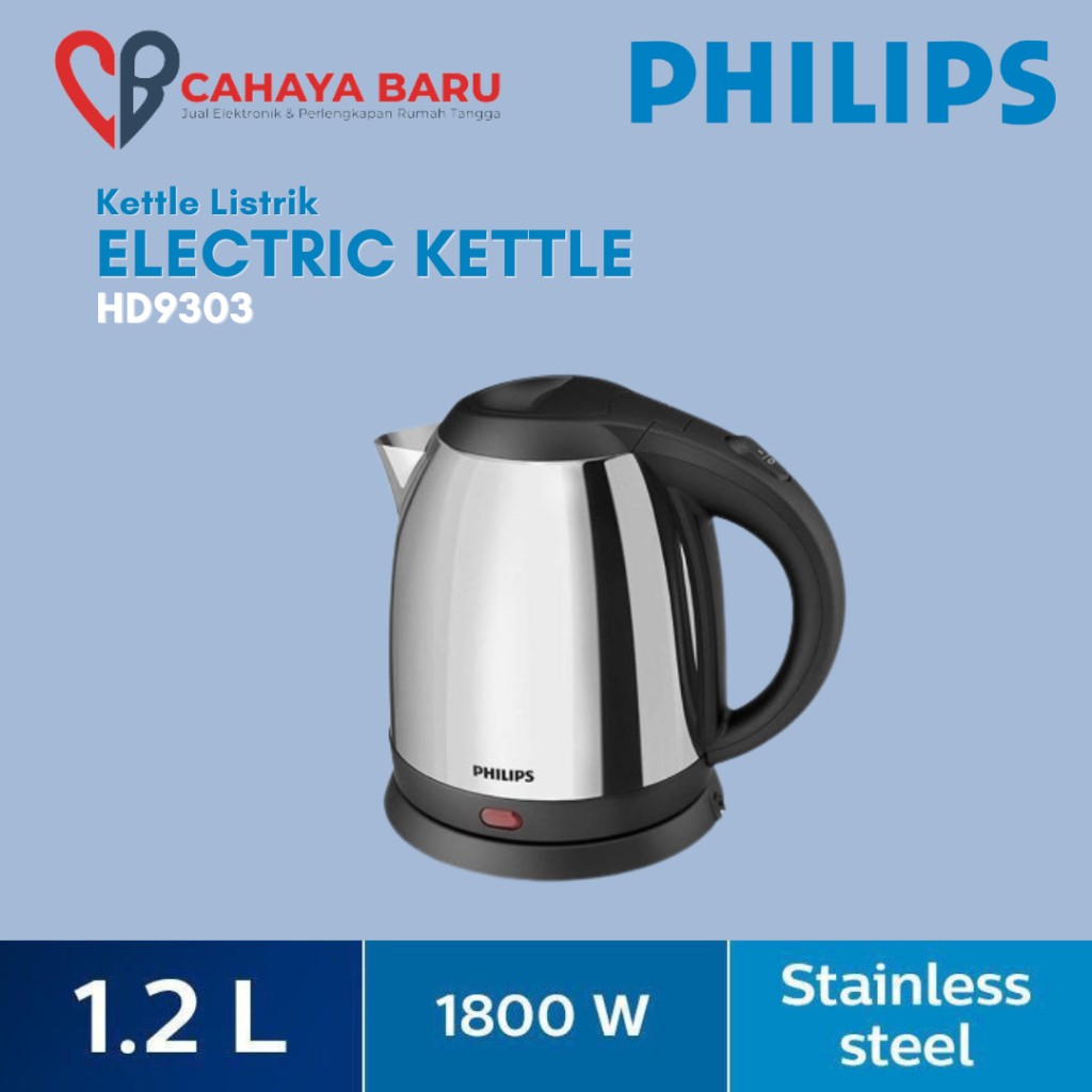 Jual PHILIPS KETTLE STAINLESS HD9303 | Shopee Indonesia