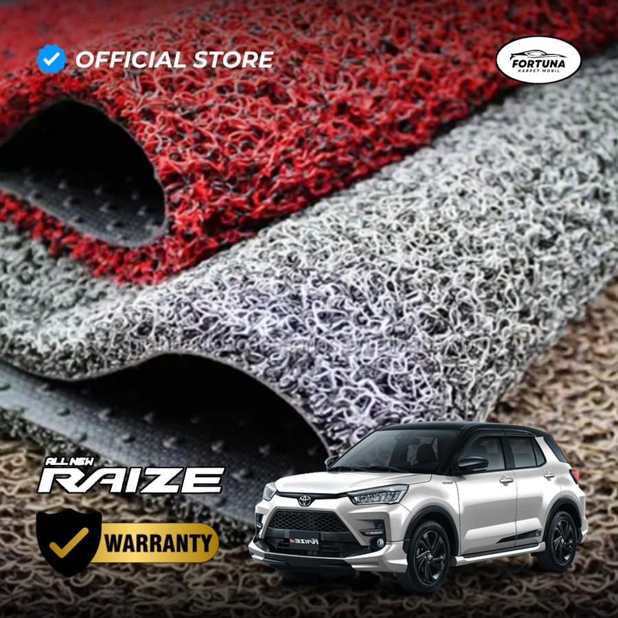 Jual FORTUNA Karpet Mobil Mie Bihun RAIZE / ROCKY Full Custom Presisi ...