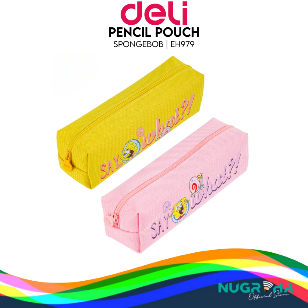 Jual KOTAK TEMPAT PENSIL PENCIL CASE RESLETING DELI H979 SPONGEBOB ...