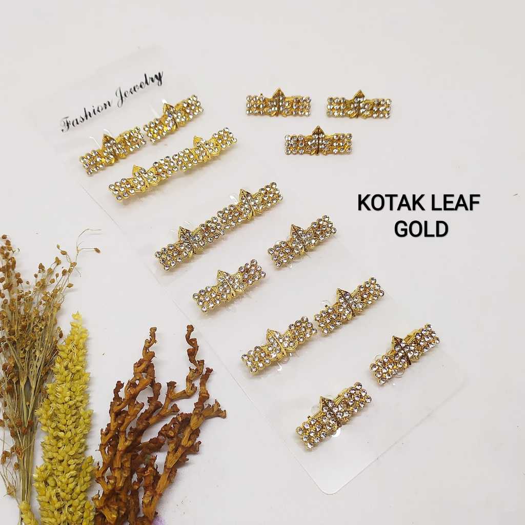 Jual TERMURAH 1 lusin (12 PCS ) Bros dagu gold silver / bros mewah ...