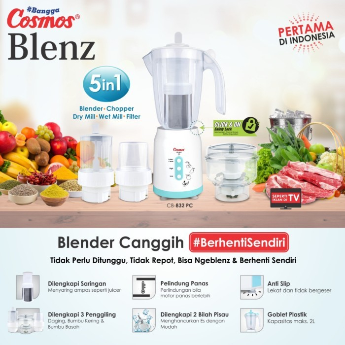 Jual COSMOS Blender Blenz CB 832 PC - Blender Cosmos 2 Liter CB 832 PC ...