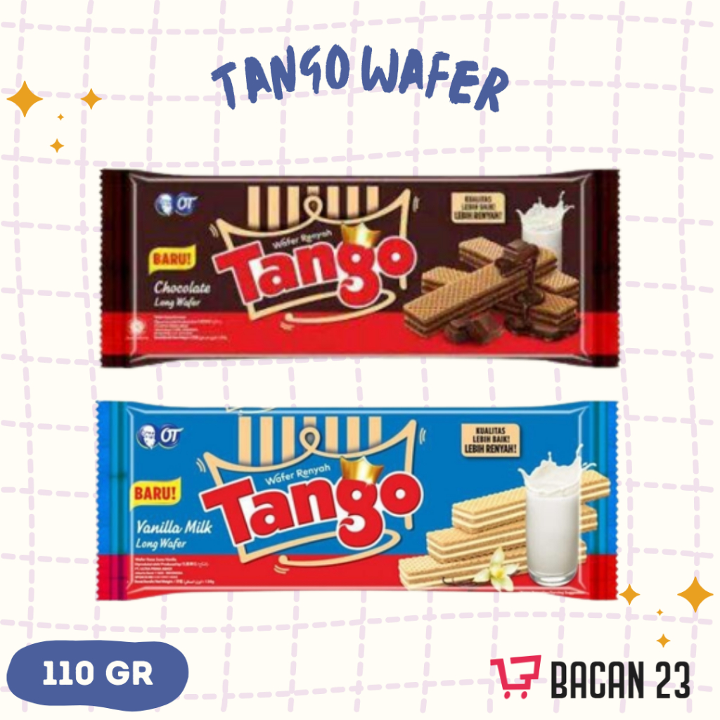 Jual Wafer Tango Long Wafer (110 gr) ( Cokelat/ Vanilla/Strawberry ...