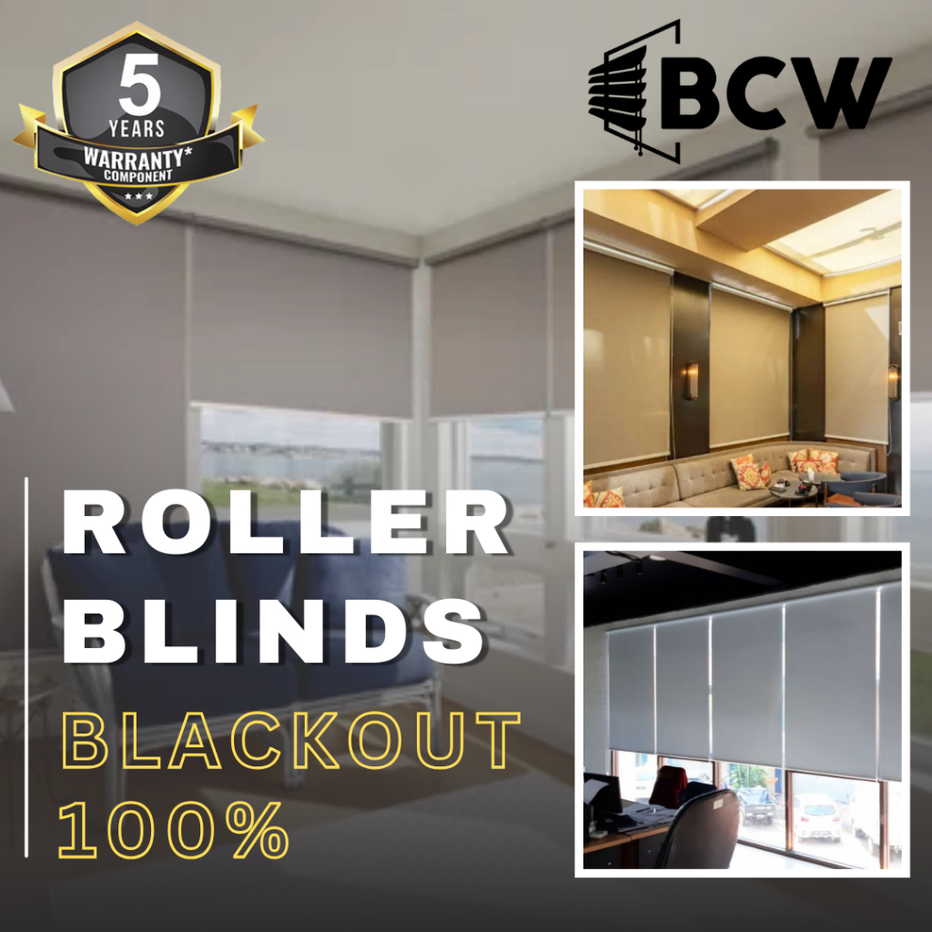 Jual Roller Blinds Indoor 100% Blackout - Roller Blind - Tirai Gulung ...