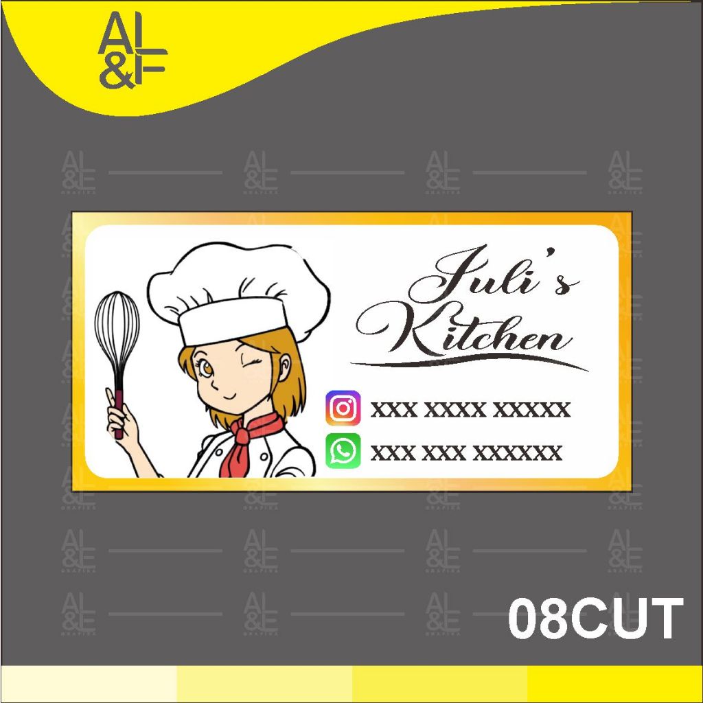 Jual 08CUT - STIKER LABEL UMKM, LOGO MAKANAN DAN PRUDUK JUALAN - STIKER ...
