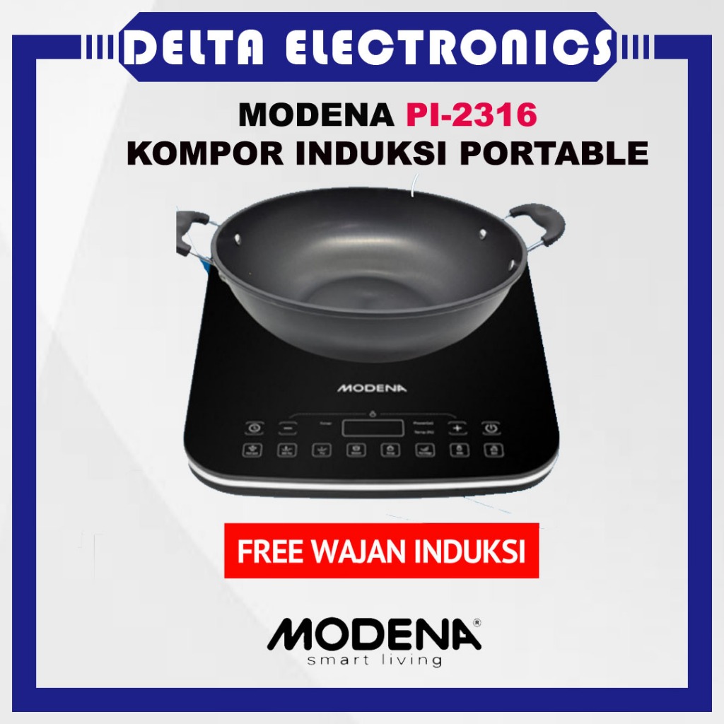Jual KOMPOR LISTRIK INDUKSI MODENA 1 TUNGKU PI 2316 / PI2316 | Shopee ...