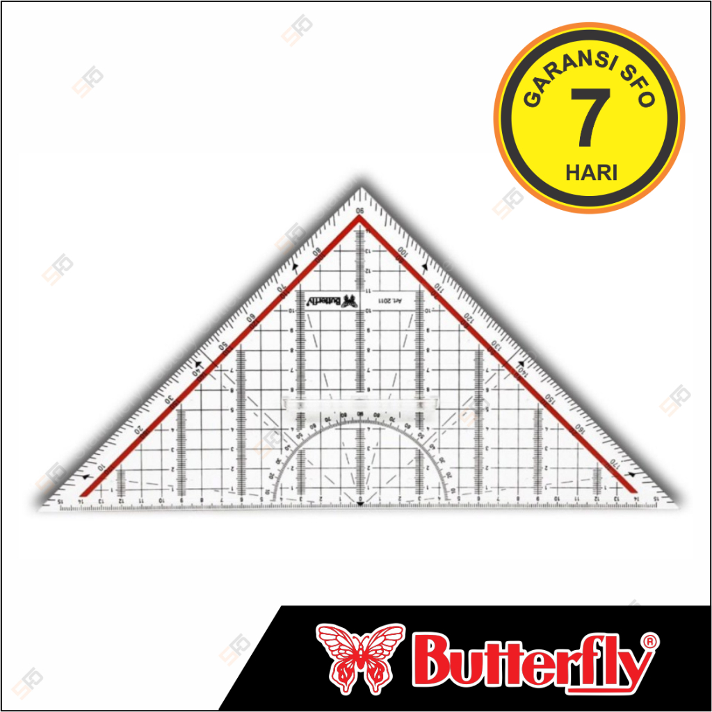 Jual Penggaris Teknik Butterfly 30cm 2011 | Shopee Indonesia