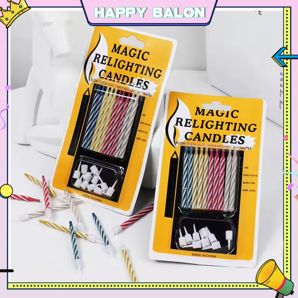 Jual Lilin Magic Relighting Candles Isi 10 pcs lilin | Shopee Indonesia