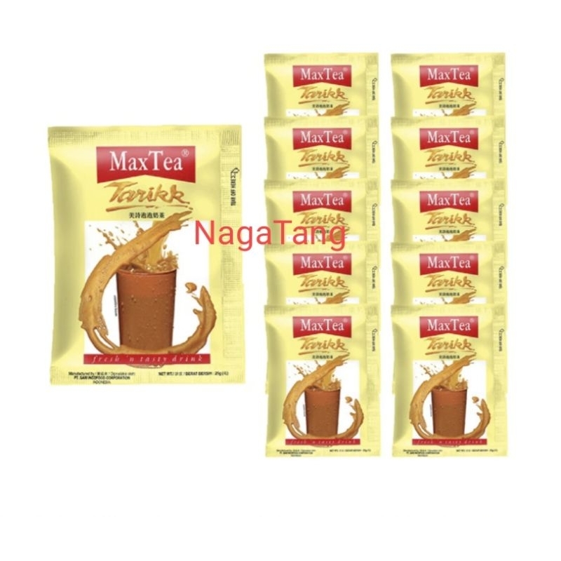 Jual MAX TEA TEH TARIK 1 RENCENG isi 10 SACHET X 25 Gr. | Shopee Indonesia