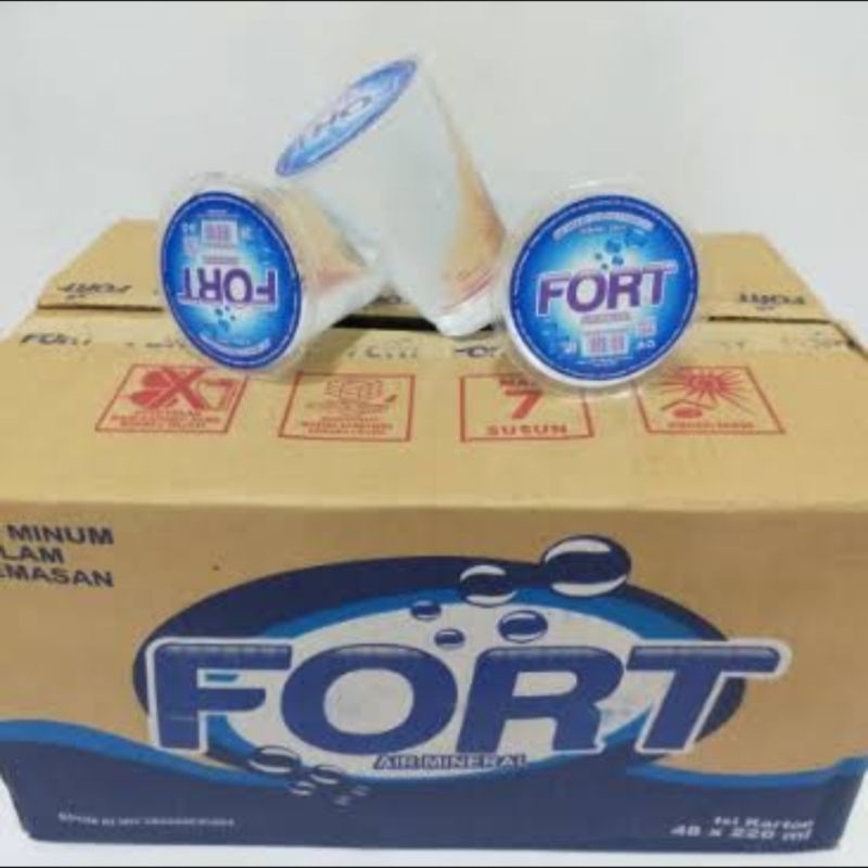 Jual air minum fort gelas 1 dus isi 48pcs | Shopee Indonesia