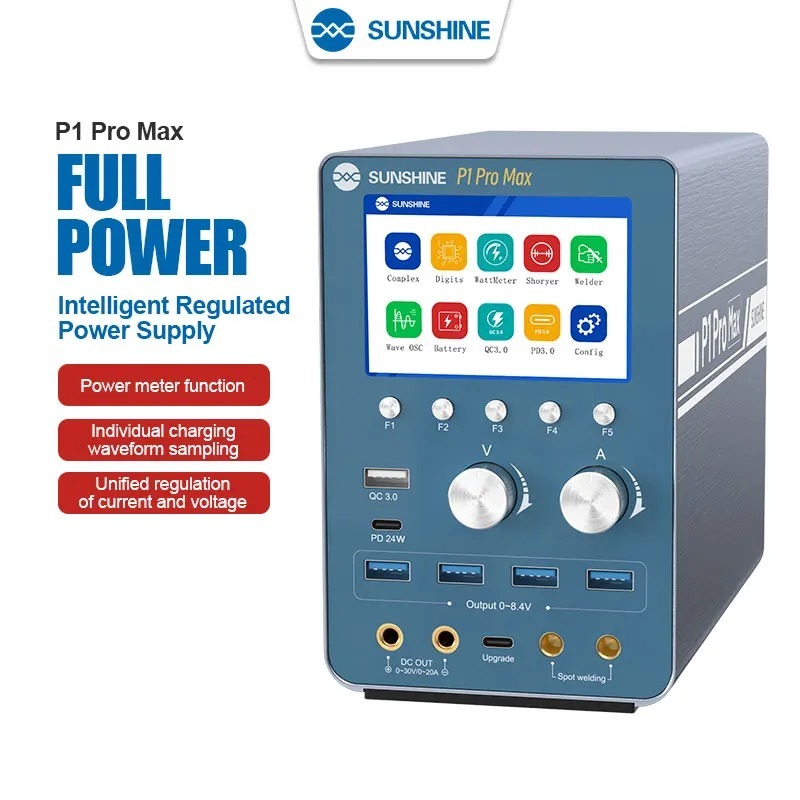 Jual Power Supply SUNSHINE P1 Pro Max 20A Alat Pendeteksi Koslet Hp ...