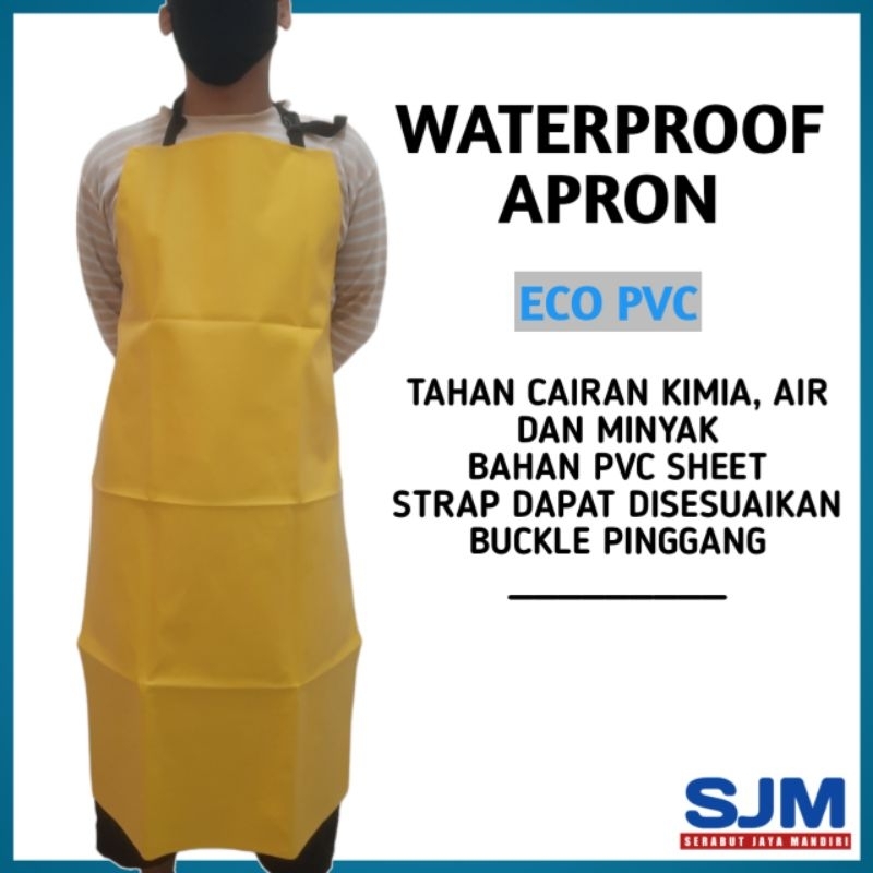 Jual APRON CELEMEK INDUSTRI PVC DOFF 1 SISI PUPUK CHEMICAL ANTI AIR ...