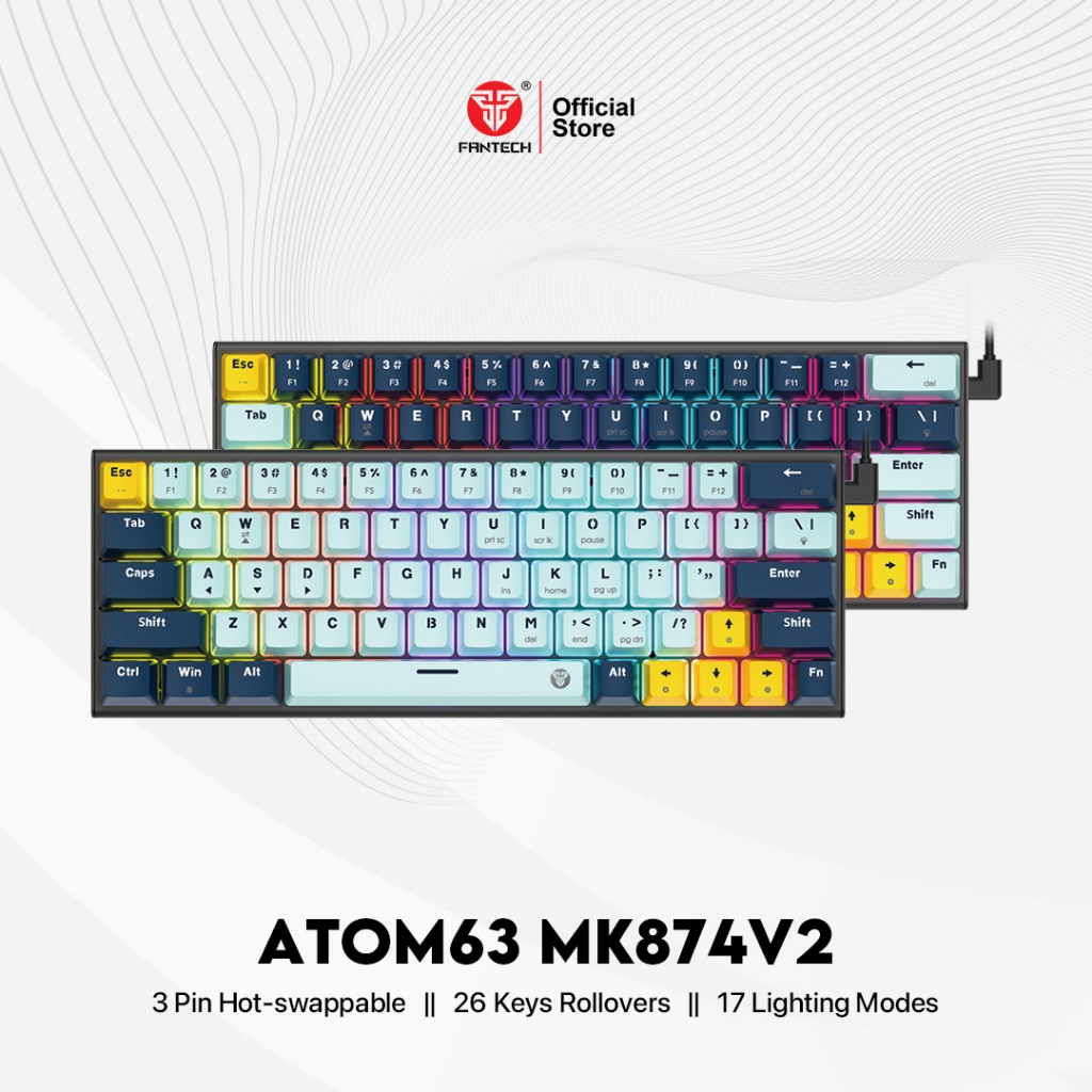 Jual Fantech ATOM MIZU SERIES Keyboard Mechanical Gaming ATOM 63 81 96 ...