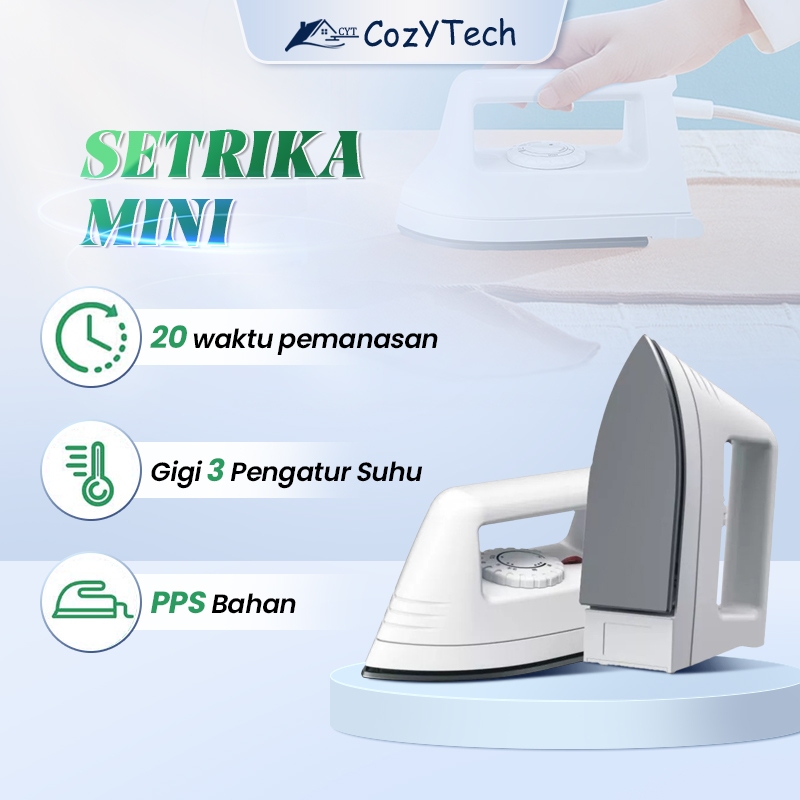 Jual CozyTech Setrika /Mini Portable/500W/setrika pakaian iron | Shopee ...