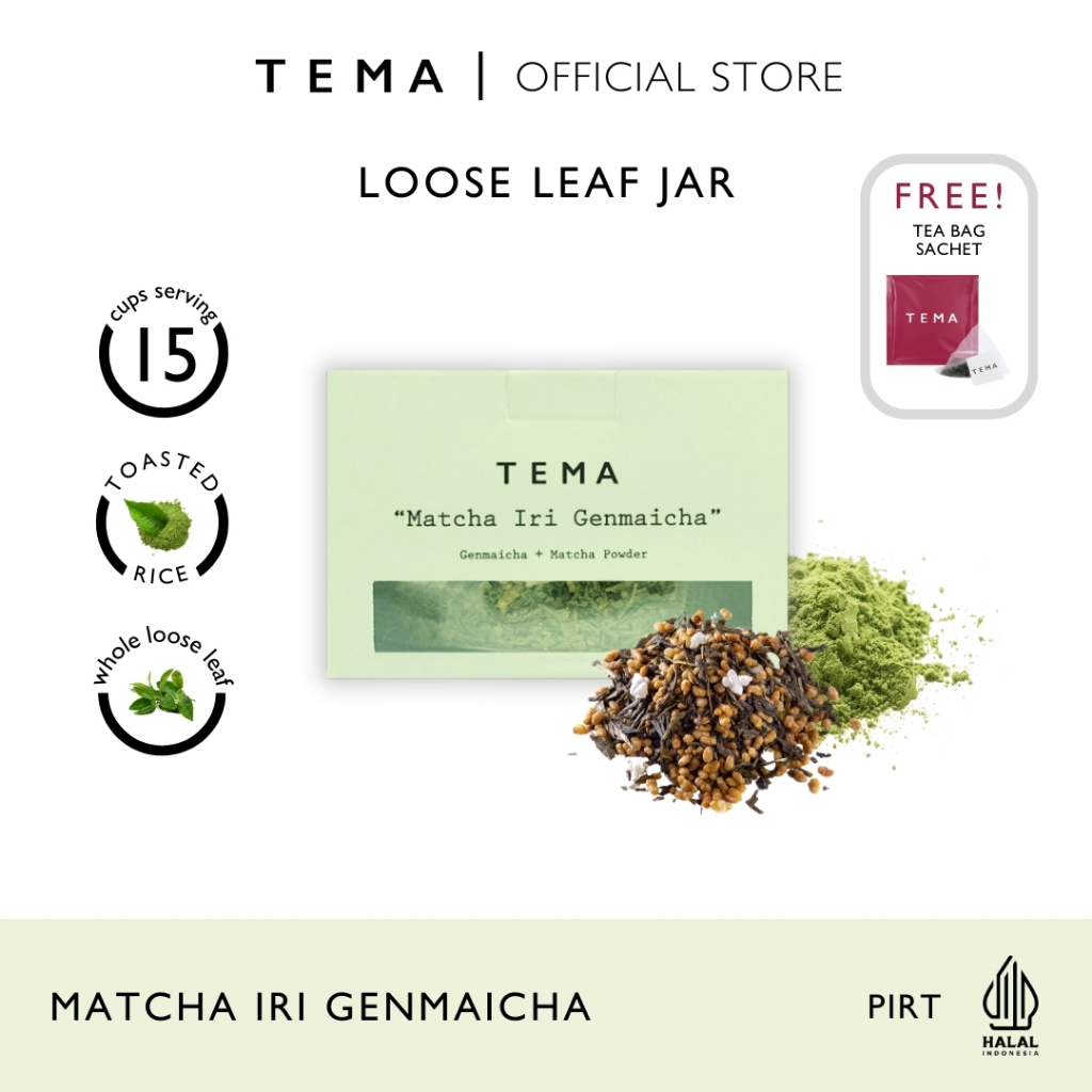 Jual Matcha Iri Genmaicha - Genmaicha Green Tea - TEMA Tea Jar - 15 ...