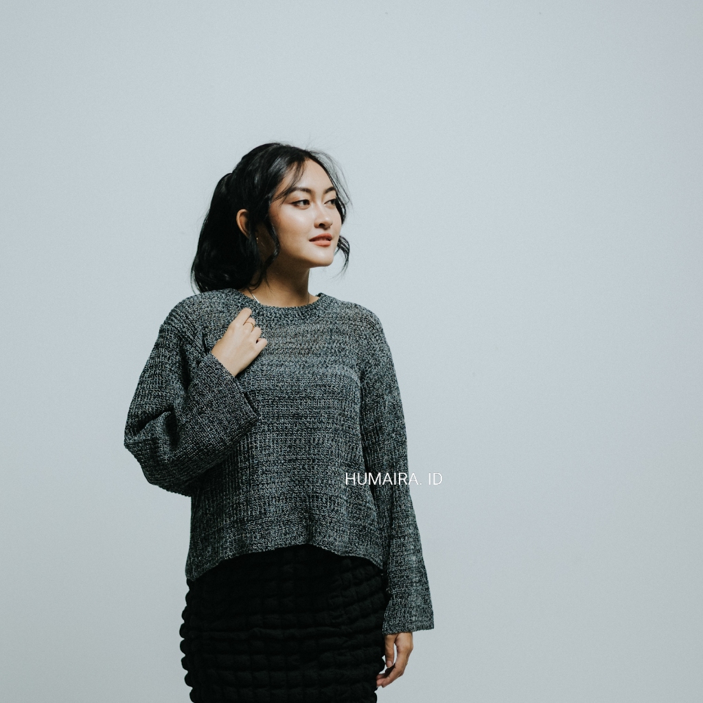 Jual Alenka Blouse Twist baju atasan wanita terbaru sweater rajut wanita | Shopee Indonesia