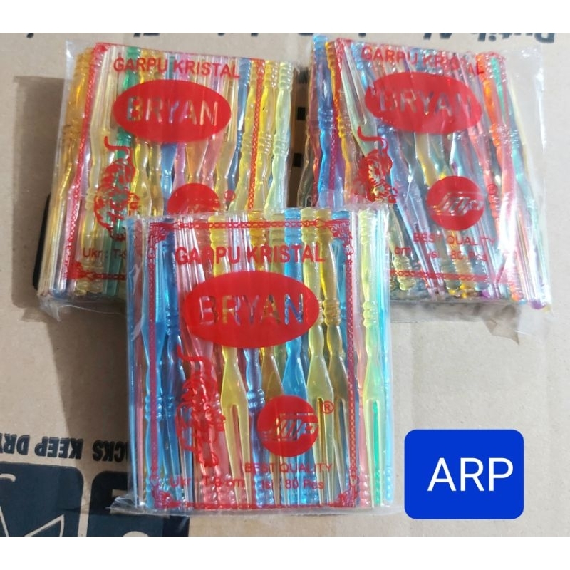 Jual Garpu Mini 8cm/Garpu kueh warna warni/garpu kecil/garpu kristal ...