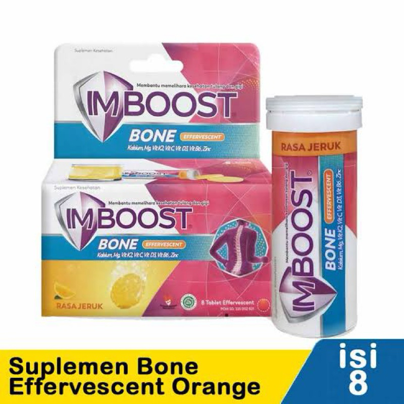 Jual IMBOOST BONE EFFERVESCENT JERUK 8 TABLET - MULTIVITAMIN Ed 12/2024 ...