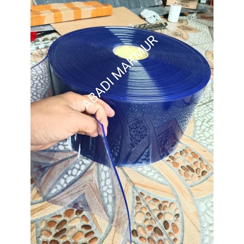 Jual Tirai plastik Curtain PVC Blue Clear (Bening) Tebal 2mm X Lebar ...