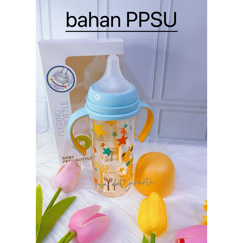 Jual botol susu PPSU 330ml bpa free anti pecah tahan panas kualitas premium dot wideneck ...