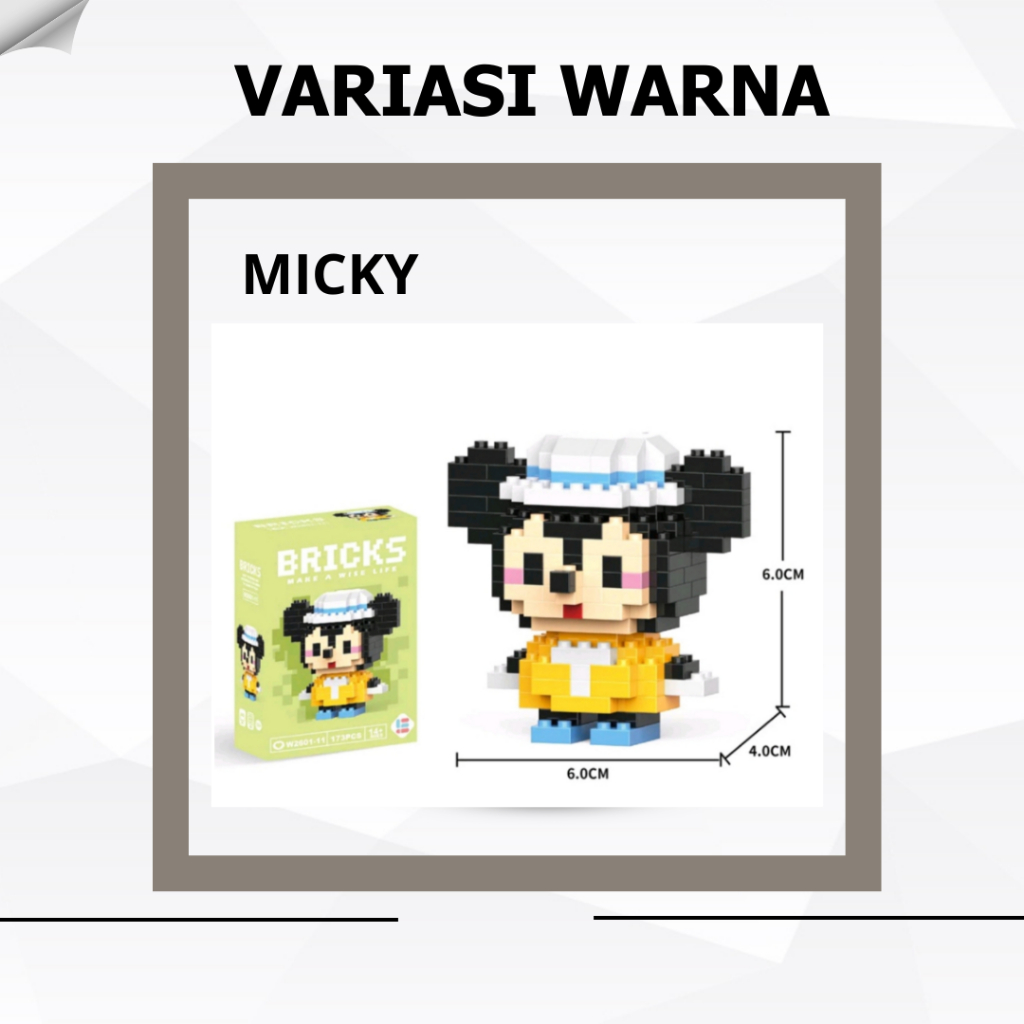 Jual Bricks Karakter Anak Permainan Blok Mainan Anak Permainan Bricks ...