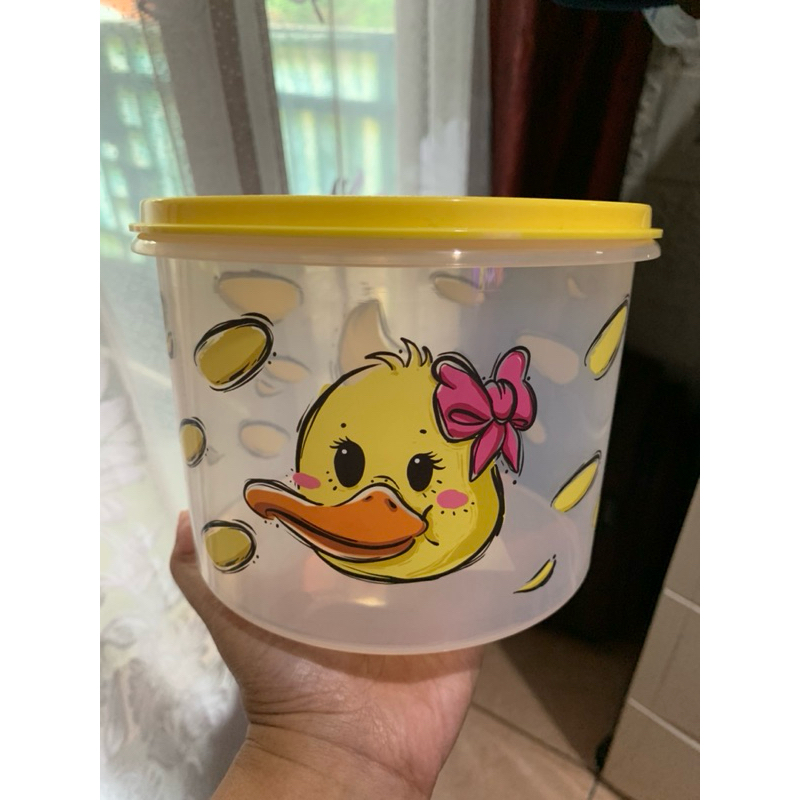 Jual 1 Pcs farm canister (duck) 1,7L tupperware - toples motif bebek ...